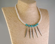 Unique alabaster necklace related items | Etsy