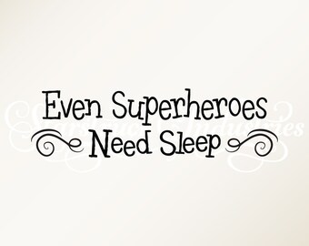Superhero wall decal | Etsy
