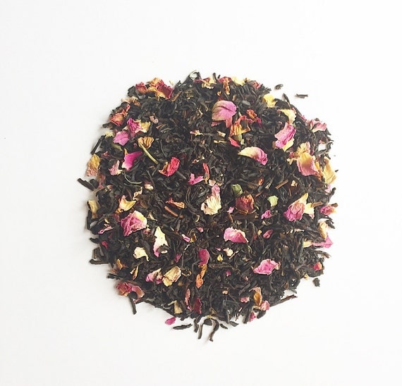 ROSES EARL GREY Organic Full Leaf Tea / Loose by BeauTeaStudio