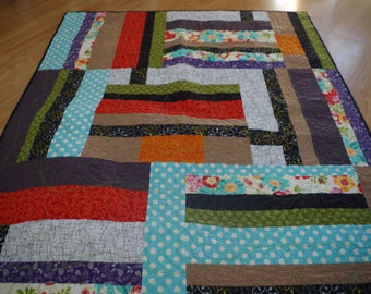 Earth tone quilt | Etsy