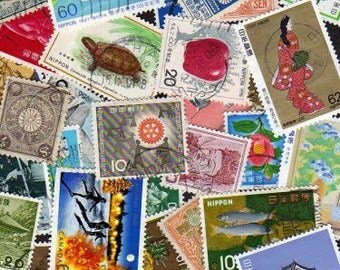 Items similar to Vintage Japanese Postage Stamp Digital Sheet Instant ...