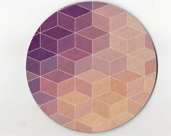 mousepad / Mouse Pad / Mat Black Geometry Triangles