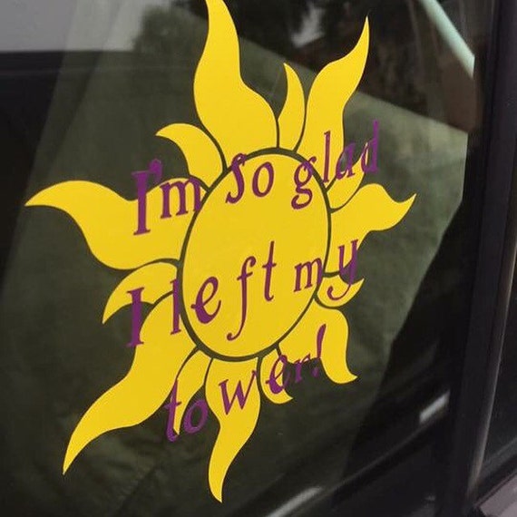 Tangled inspired vinyl decal