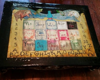 Custom Art Talking Board For Your Pet by dreamsubjects on Etsy