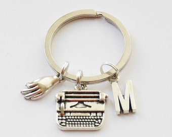 Writer keychain | Etsy