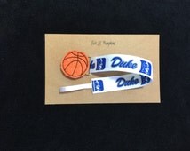 Duke Inspired Universal Pacifier Clip with Heart Shaped or Round ...