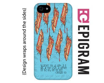 Items similar to Easter Bible Verse Quote iPhone Case, Hymn Quote ...