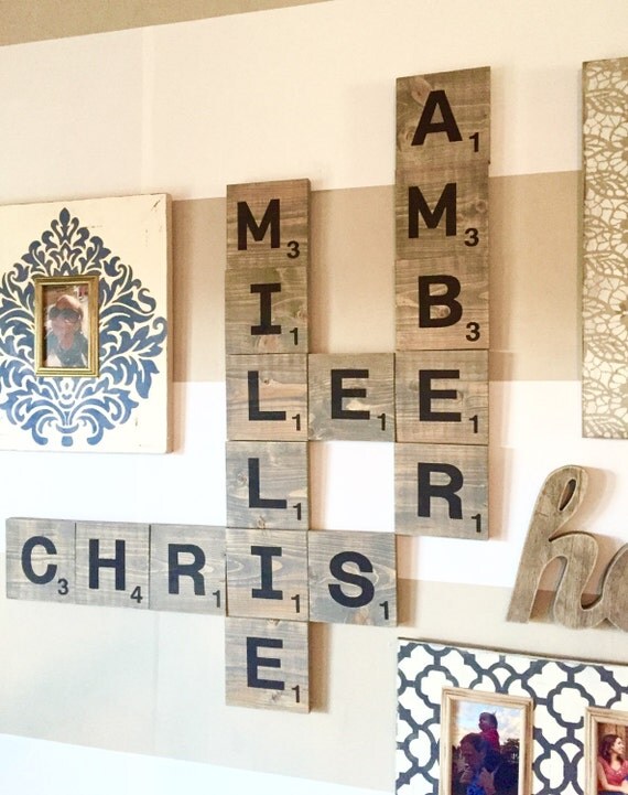 Large Scrabble Tiles Large Wood Scrabble Tiles in Classic