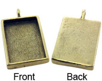 Rectangle pendant | Etsy