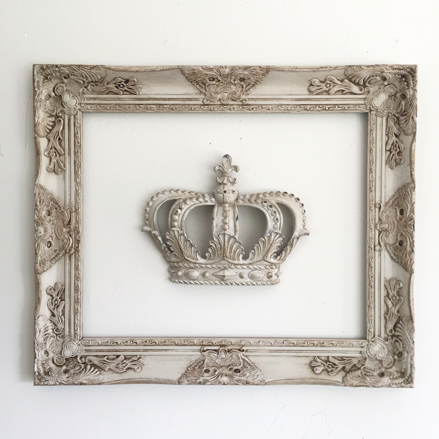 Hanging Wall Frame with Princess Crown French Ornate Baroque