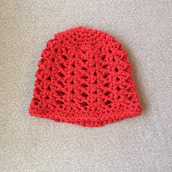 Items similar to Little Lady's Red Shell Cap on Etsy