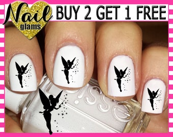 Tinkerbell nails | Etsy