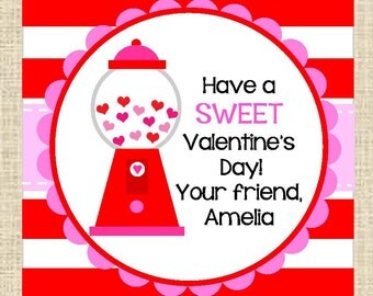 Gumball valentine | Etsy