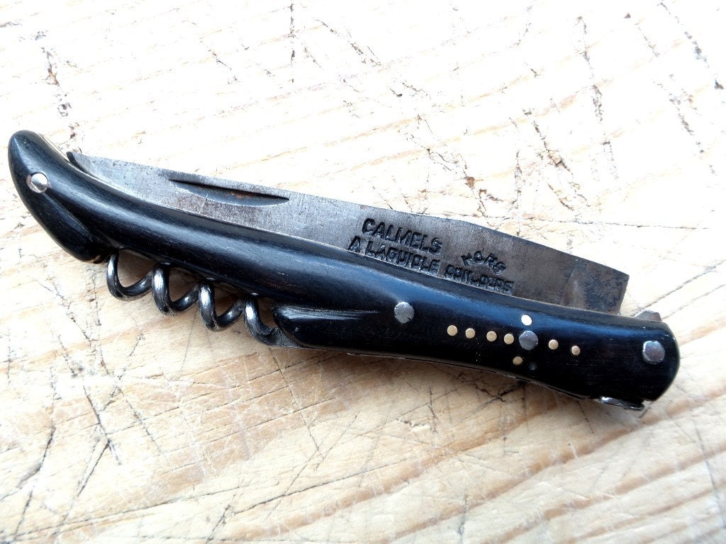 Vintage French Laguiole Pocket Knife. Folding Calmels
