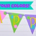 polka dot banner happy birthday banner bright party banner