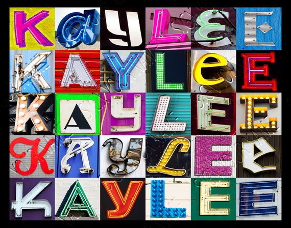 Personalized Poster featuring KAYLEE showcased in photos of