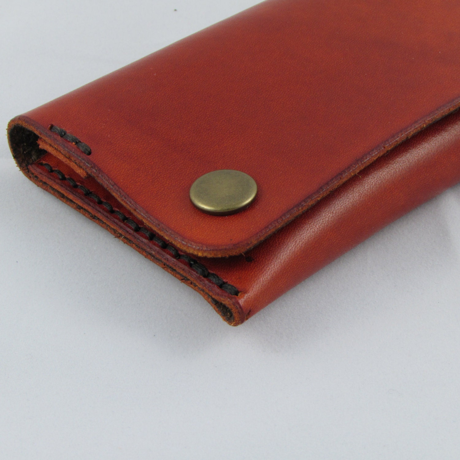 leather tobacco pouch red