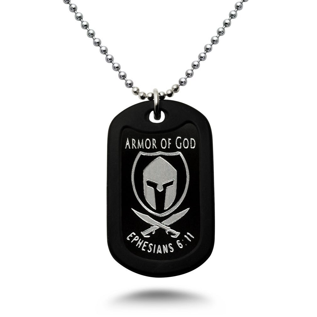 Armor of God Dog Tag Necklace Armor of God Necklace