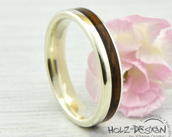 Wood wedding band | Etsy
