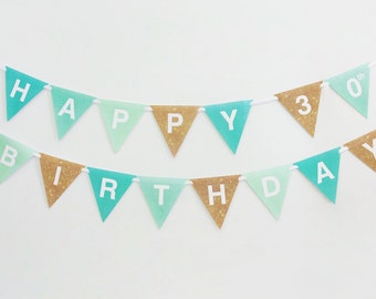 30th birthday banner | Etsy