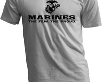 Unique marines tshirt related items | Etsy