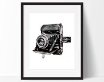 Unique vintage camera art related items | Etsy