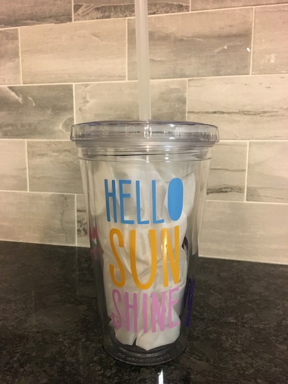 Items similar to Hello SunShine Tumbler cup on Etsy