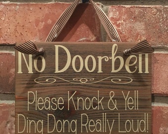 Funny door sign | Etsy