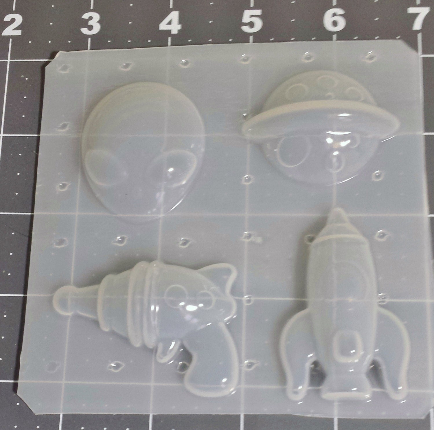 Alien Mold Space Mold Rocket Ship Mold Planet Mold Ray Gun