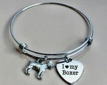 Unique boxer dog jewelry related items | Etsy