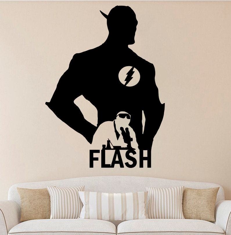 The Flash Wall Decal Flash Vinyl Sticker Comics Decals Wall
