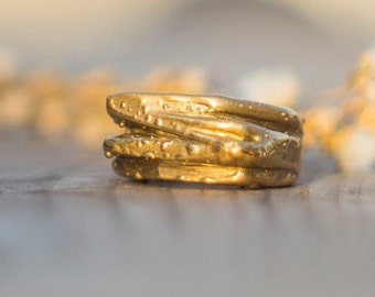 Cast bronze ring | Etsy