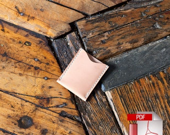 Leather Card Sleeve Digital PDF Template by MAKESUPPLY on Etsy