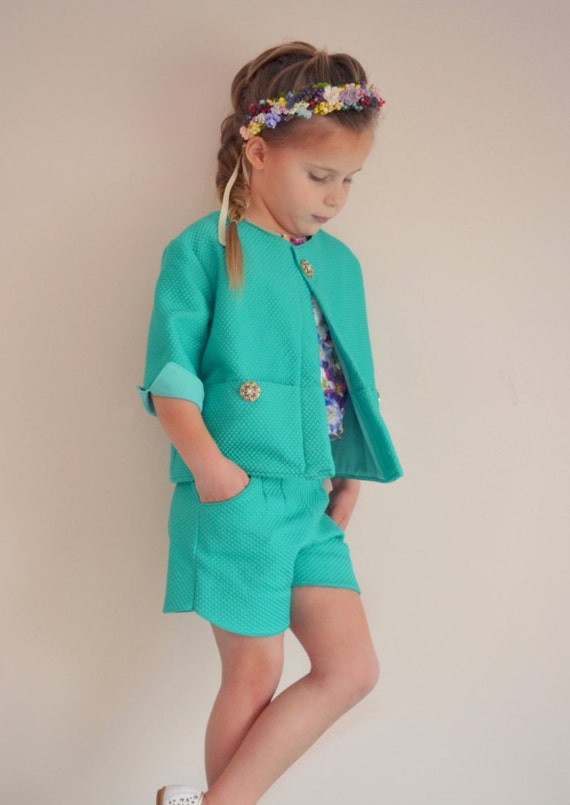 Girl Sewing Pattern Shorts Capsule Wardrobe by MyLittlePlumcake