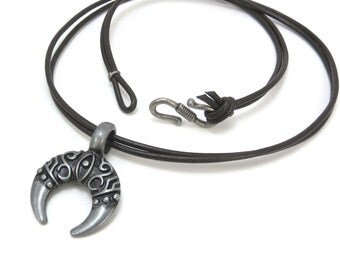 Large Ankh Necklace Silver Key of Life Cross by StormyRoad