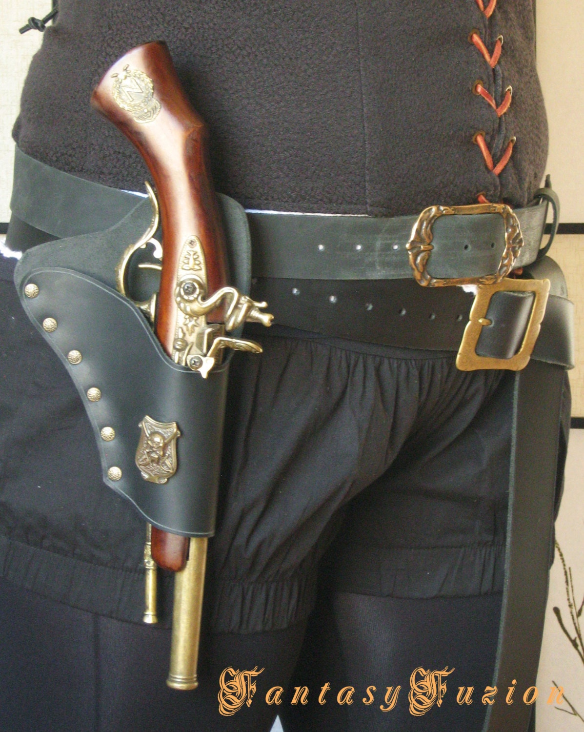 Pirate Vintage Skull Renaissance LARP Flintlock Gun Single