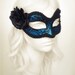 Gold Masquerade Mask With Dragon Scales Metallic Gold