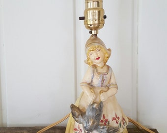 Chalkware lamp | Etsy