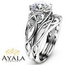 Ayala Jewelry Unique Engagement Ring Rose Gold by AyalaDiamonds
