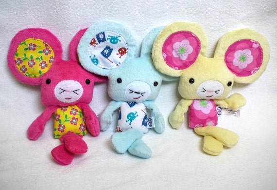 Plush custom mouse sensory plush mouse sound plush mouse