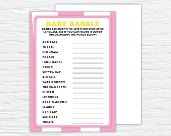 Baby babble game | Etsy