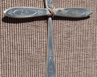 Items similar to Custom Silverware Cross, PERSONALIZE ME on Etsy