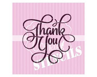 Thank you stencil | Etsy