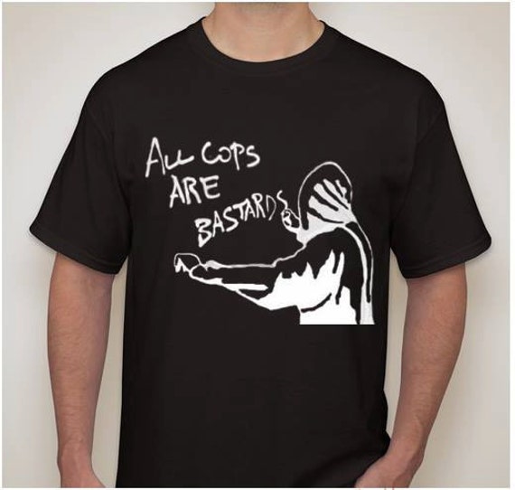 ACAB T-shirt anarchy grafitty by BLASTEDRAT on Etsy