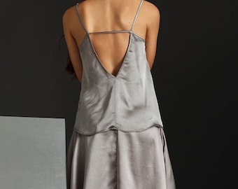 Open back shirt | Etsy