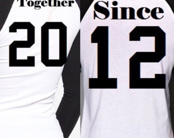 Unique together since shirt related items | Etsy