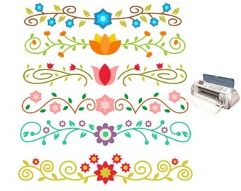 Unique flower vinyl related items | Etsy