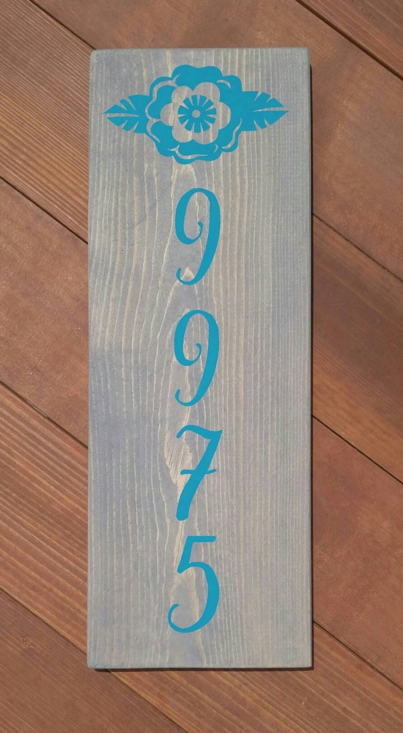 Wood address sign custom address sign rustic by QuailandCoBoutique