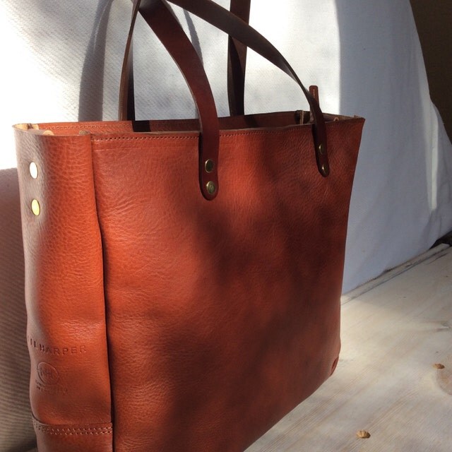 Handmade quality leather bags made from by NellHarperLeather