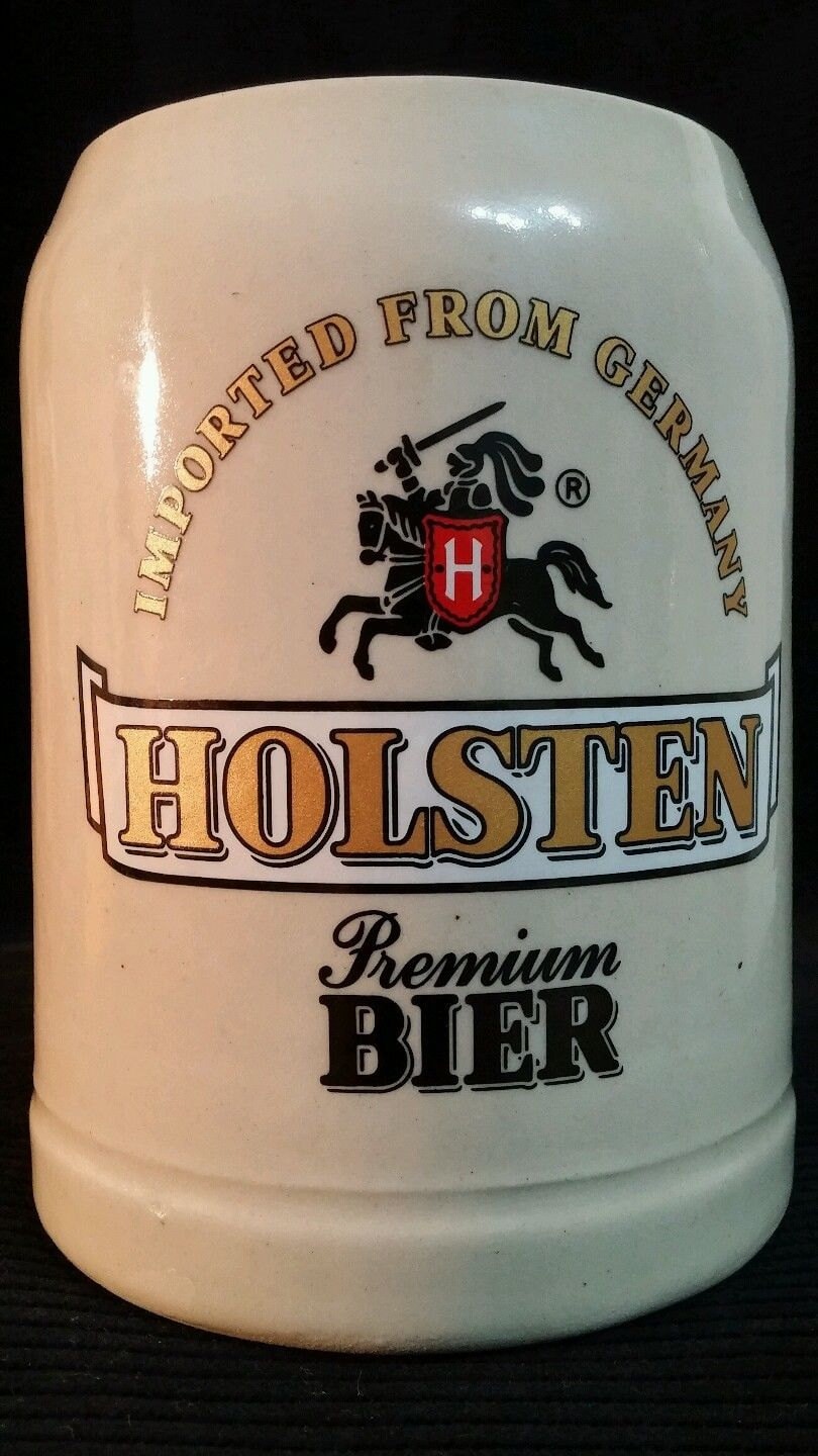 BLOWOUT! Vintage (1982) Holsten Premium Bier | Henninger Beer pottery ...